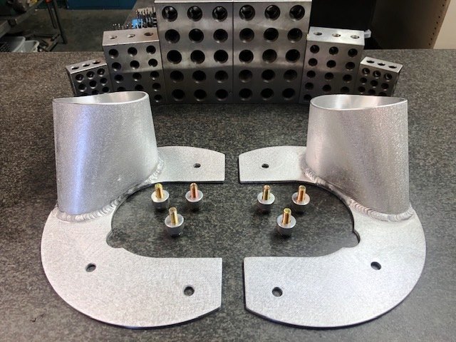 Specfab 2015-2022 Mustang Brake Duct Backing Plates 4-Inch | Cortex Racing